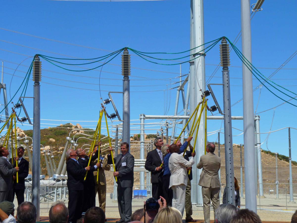 SDG&E CELEBRATES OPENING OF SUBSTATION NEAR ALPINE AND COMPLETION OF ...